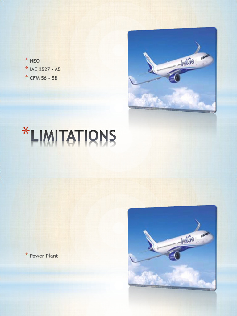 02 - Limitations For Neo Iae2527-A5 and CFM 56-5b | PDF