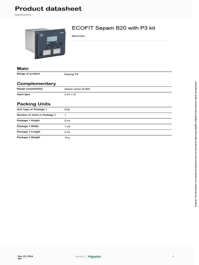 Schneider Electric Powerlogic P5 Protection Relays Rel51332 Pdf