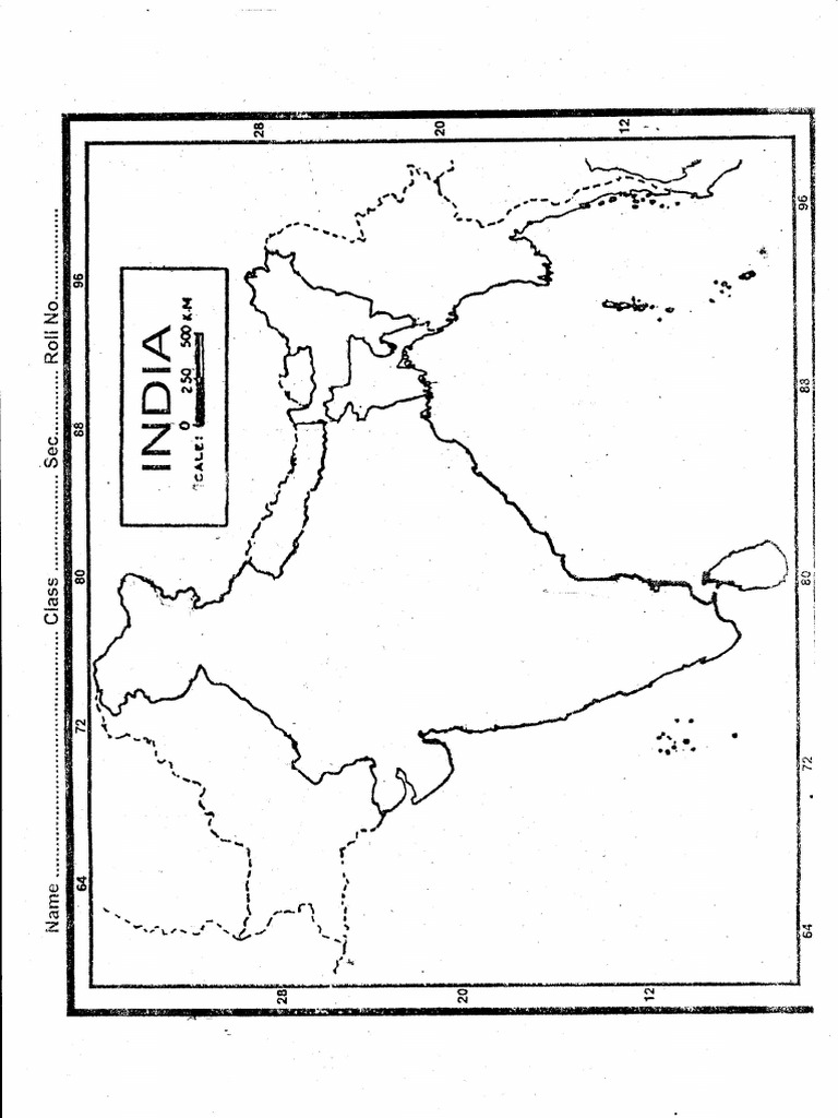 outline map pdf INDIA | PDF