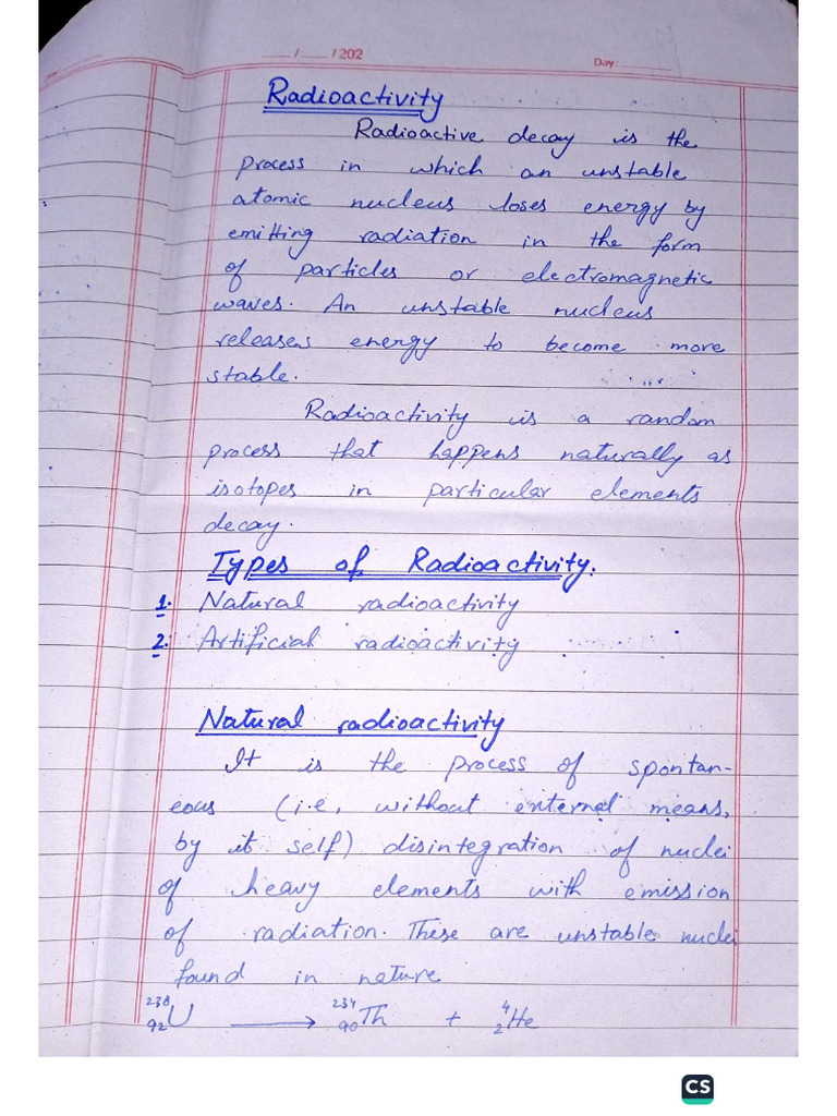 Artificial Radioactivity | PDF