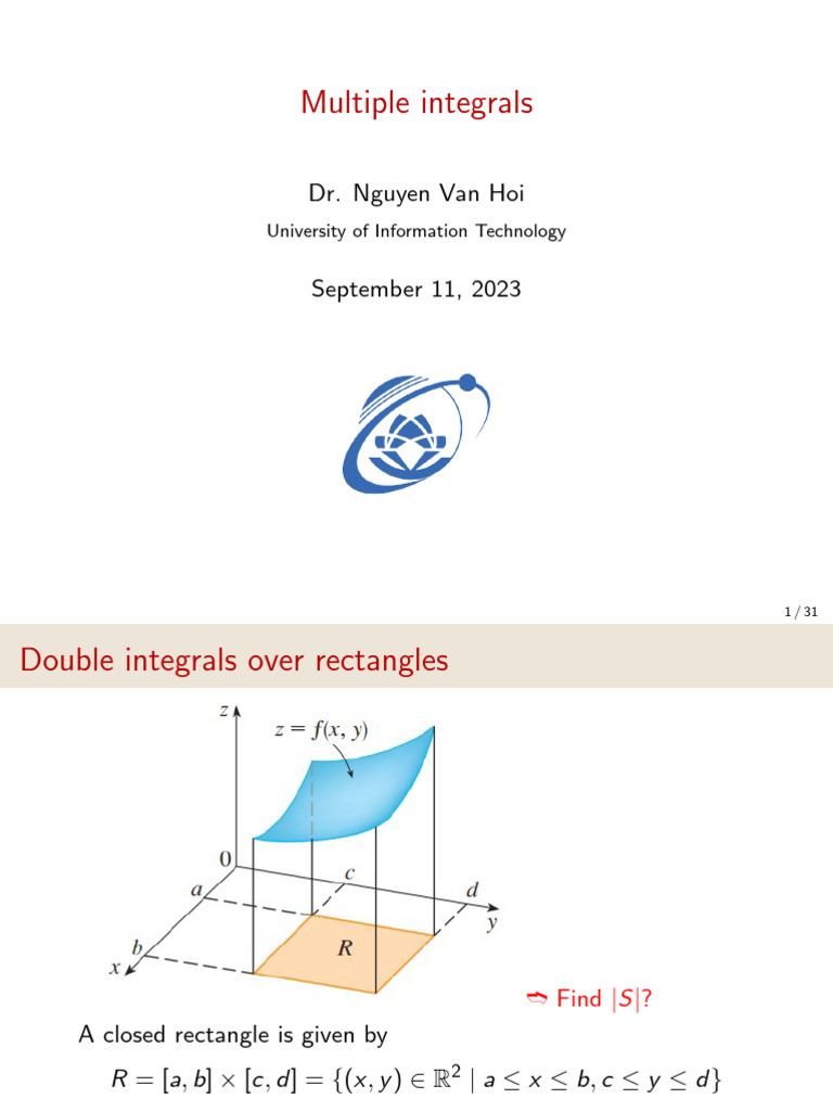 Multi Integrals (2) | PDF | Integral | Calculus