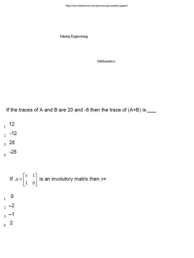 WCL Mining Sirdar Surveyor Mining Model Paper | PDF