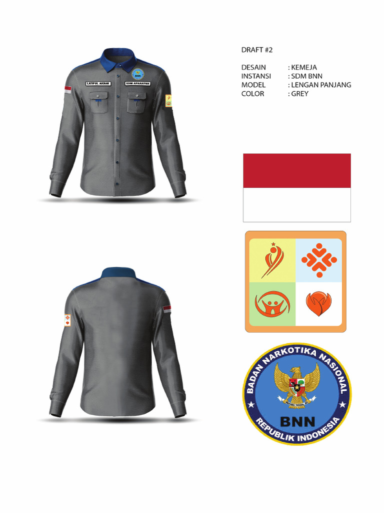 KATALOG DESAIN KEMEJA TAHUN 2023-4 Rev 2 Biru | PDF