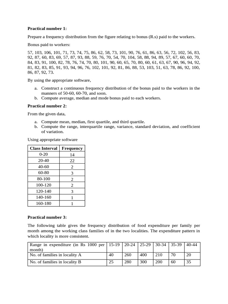 Practical of BCA | PDF | Variance | Coefficient Of Determination