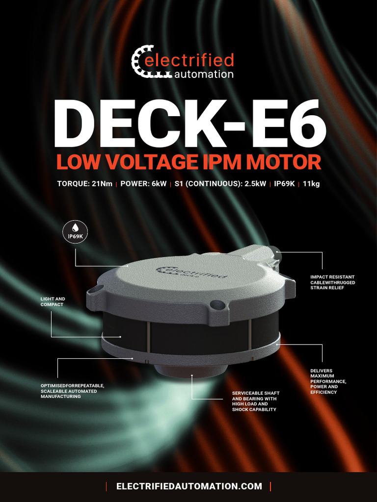 Deck E6 Spec Sheet | PDF | Electrical Engineering | Electricity
