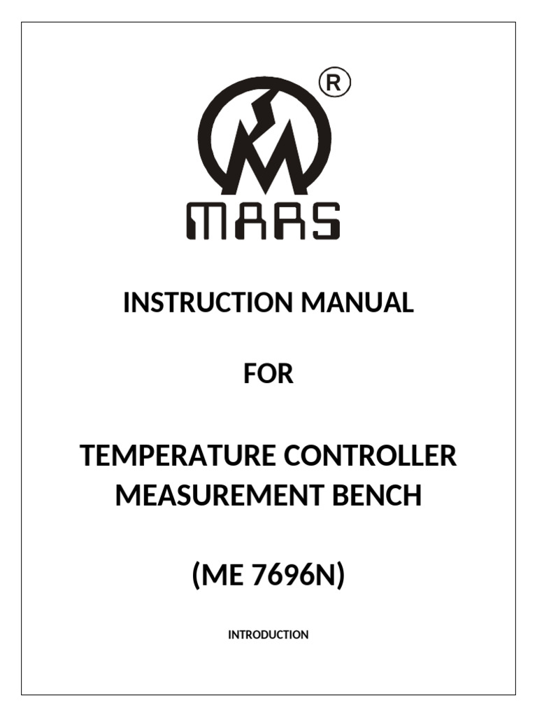 Temperature Controller Measurement Bench | PDF | Electrical Resistance ...