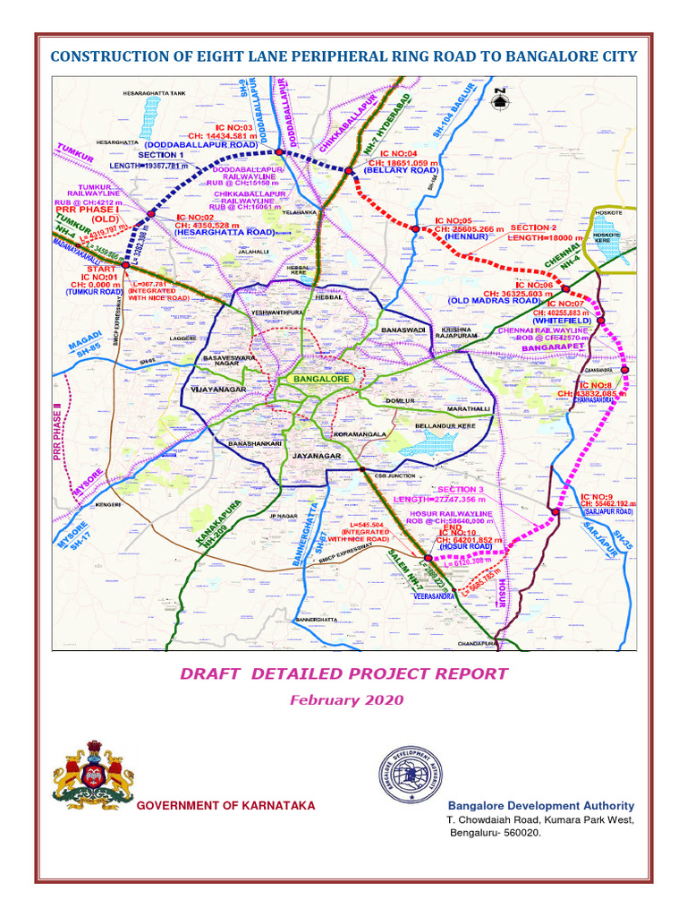 Peripheral Ring Road Bangalore Villages List Map 397 | PDF