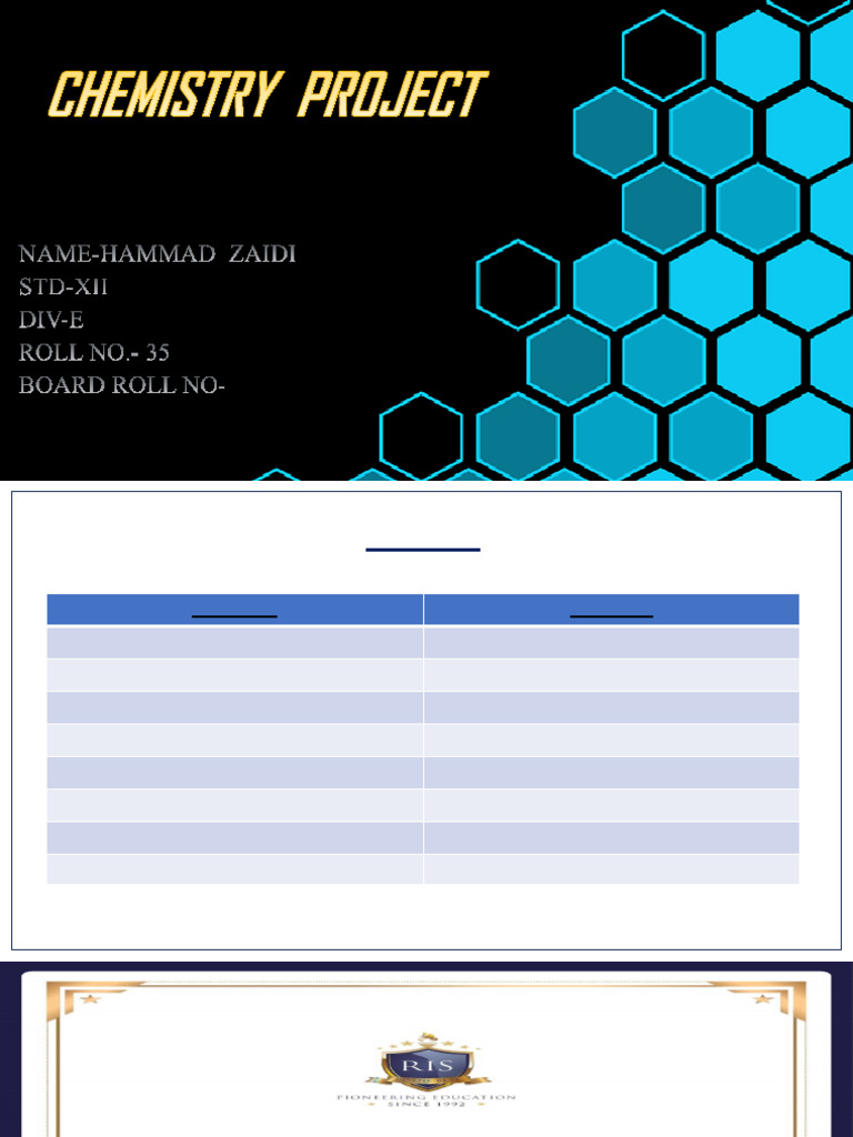 Chemistry Investigatory Project | PDF | Chocolate | Cocoa Bean