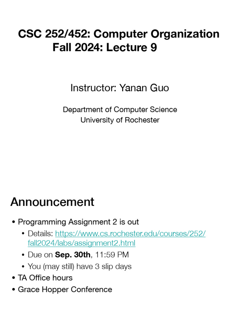 Lecture9 Pdf Integer Computer Science Computer Programming