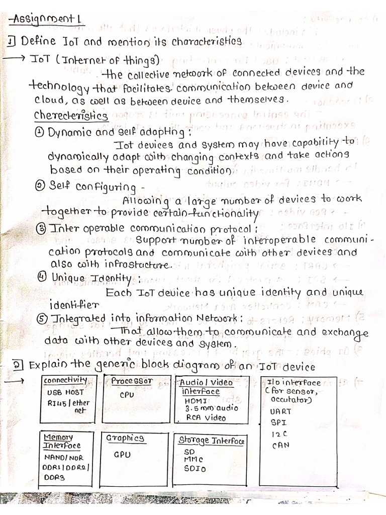Iot Assignment 1 | PDF