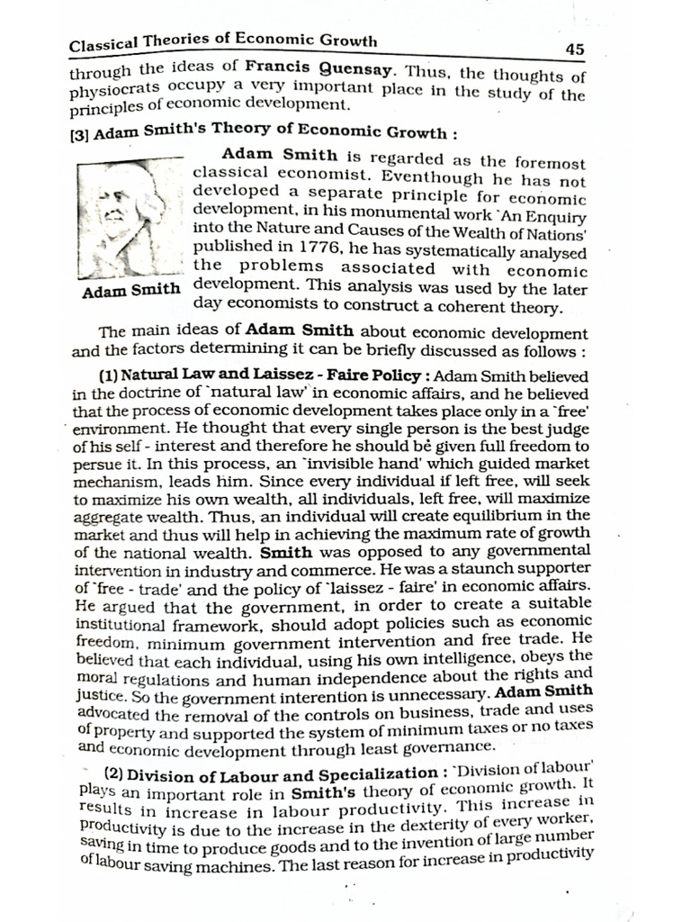 Adam Smith Ricardo Growth Theory Pop | PDF