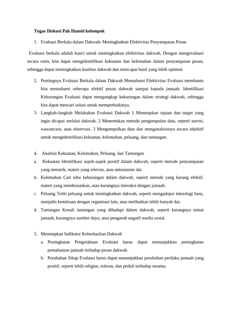Tugas Diskusi Pak Hamid Kelompok | PDF
