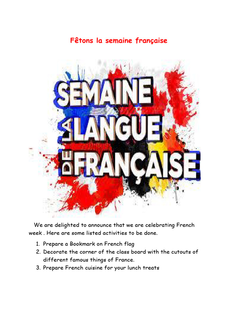 French Activities | PDF