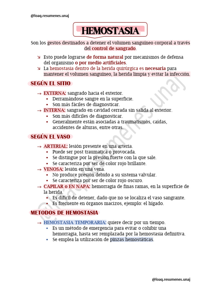 HEMOSTASIA | PDF | Hemostasia | Herida