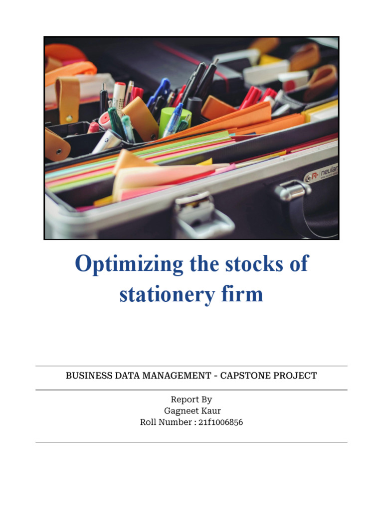 Capstone Final Submission | PDF | Data | Microsoft Excel