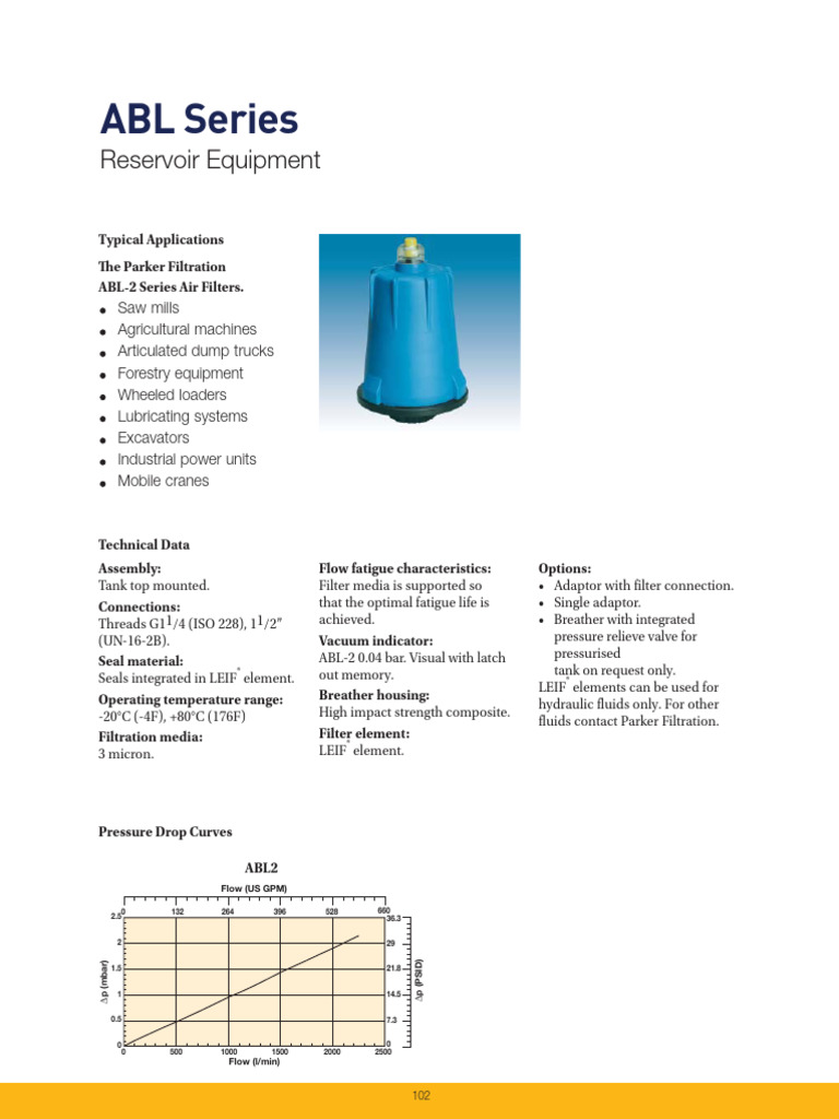 ABL Series | PDF | Filtration | Mechanical Engineering