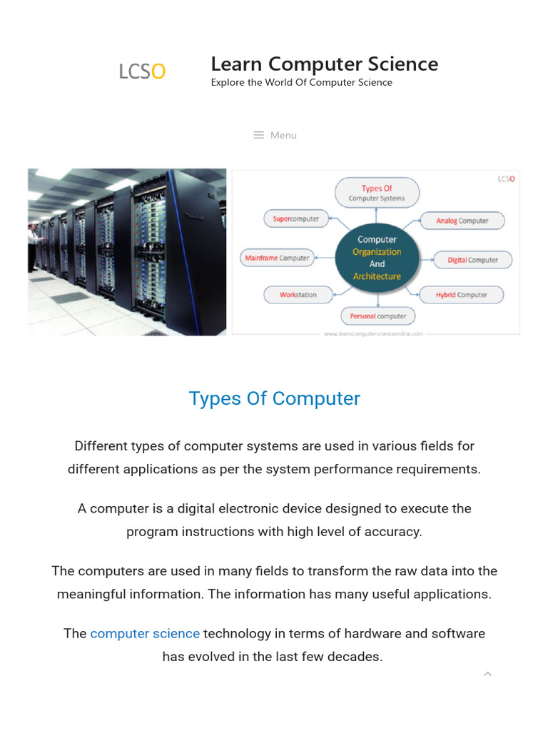 Types of Computer System - How Analog, Digital, Hybrid Computer Works ...