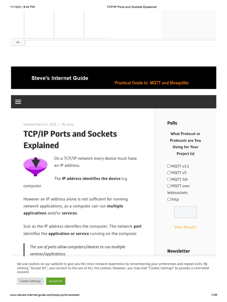 TCP - IP Ports and Sockets Explained | PDF | Port (Computer Networking) | Network Socket