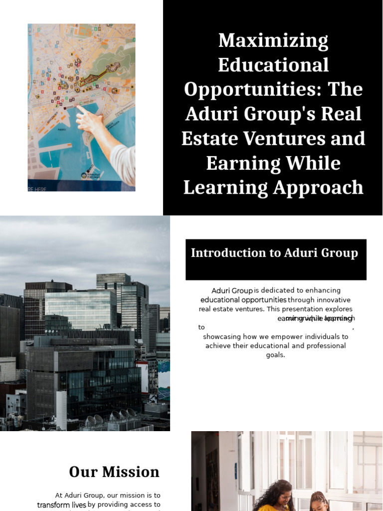Aduri Group's Earning While Learning Model | PDF
