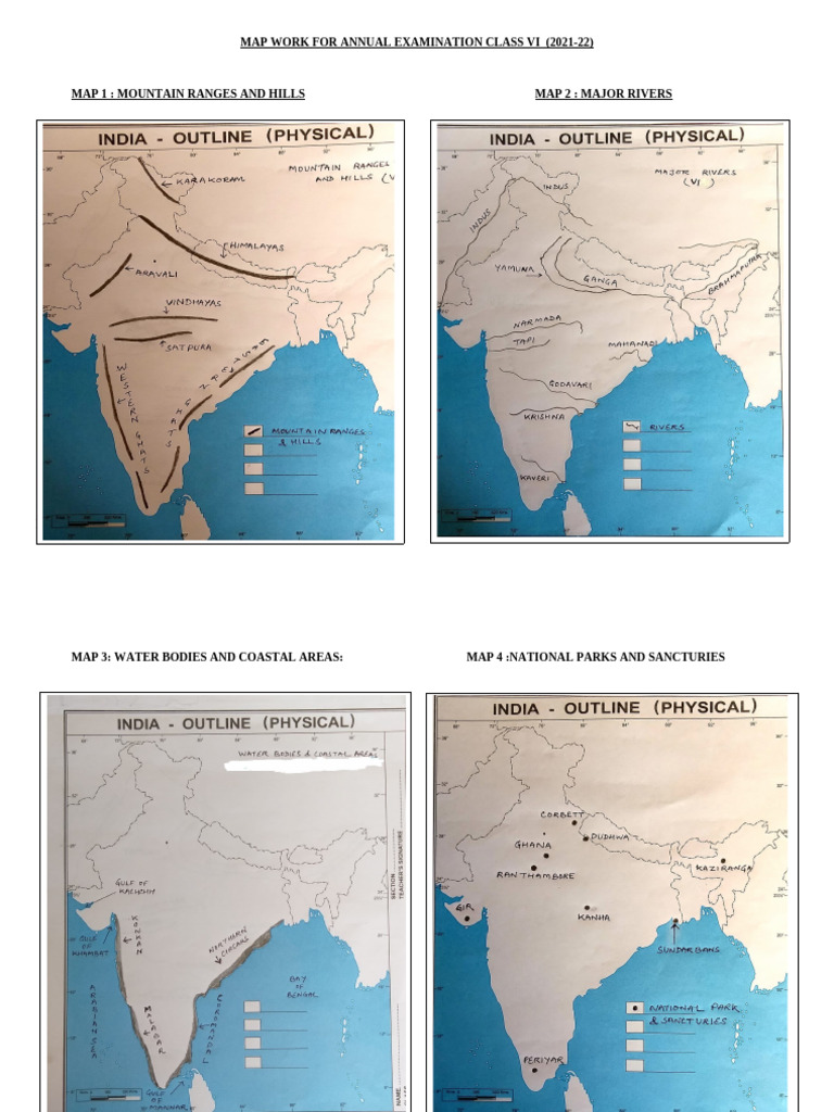 Maps For 6th Annual Exam Geog. | PDF