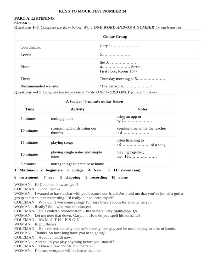Keys to Mock Test Number 24 (Quốc) | PDF | Instrument Flight Rules ...