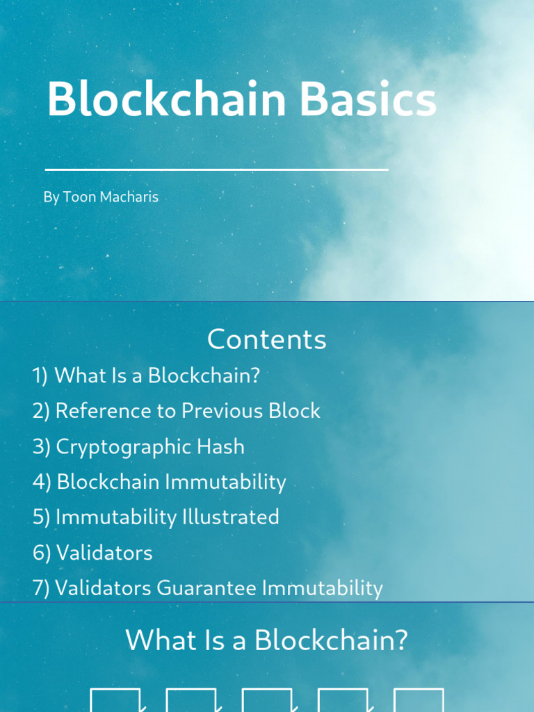 Blockchain Basics | PDF