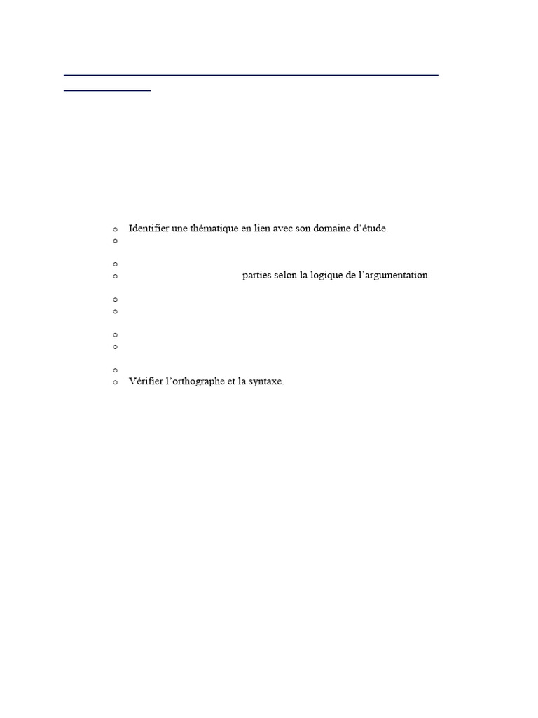 Étapes pour réussir un mémoire universitaire | PDF