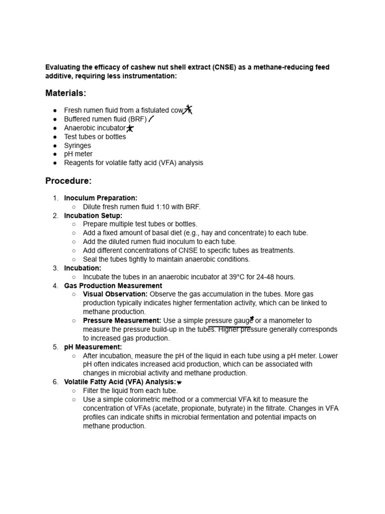 procedure - rough idea | PDF | Ph | Methane