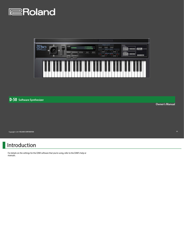 D-50 Software Synthesizer Eng03 W | PDF | Synthesizer | Button (Computing)