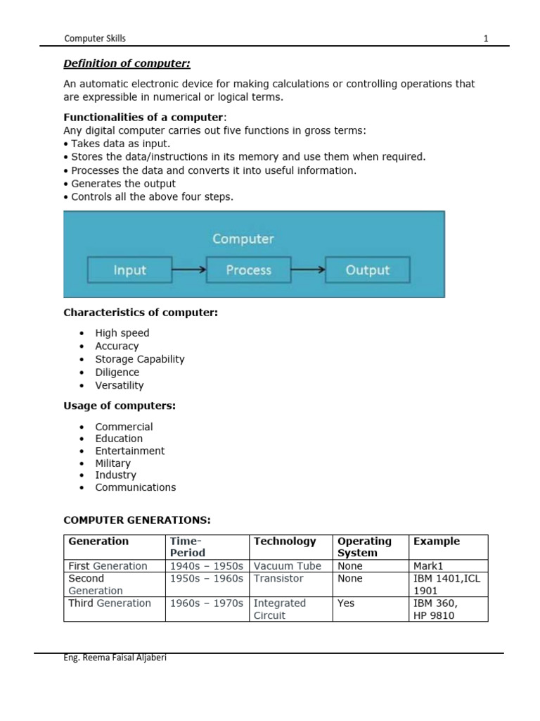 computer skills lec1 | PDF | Computer Data Storage | Byte