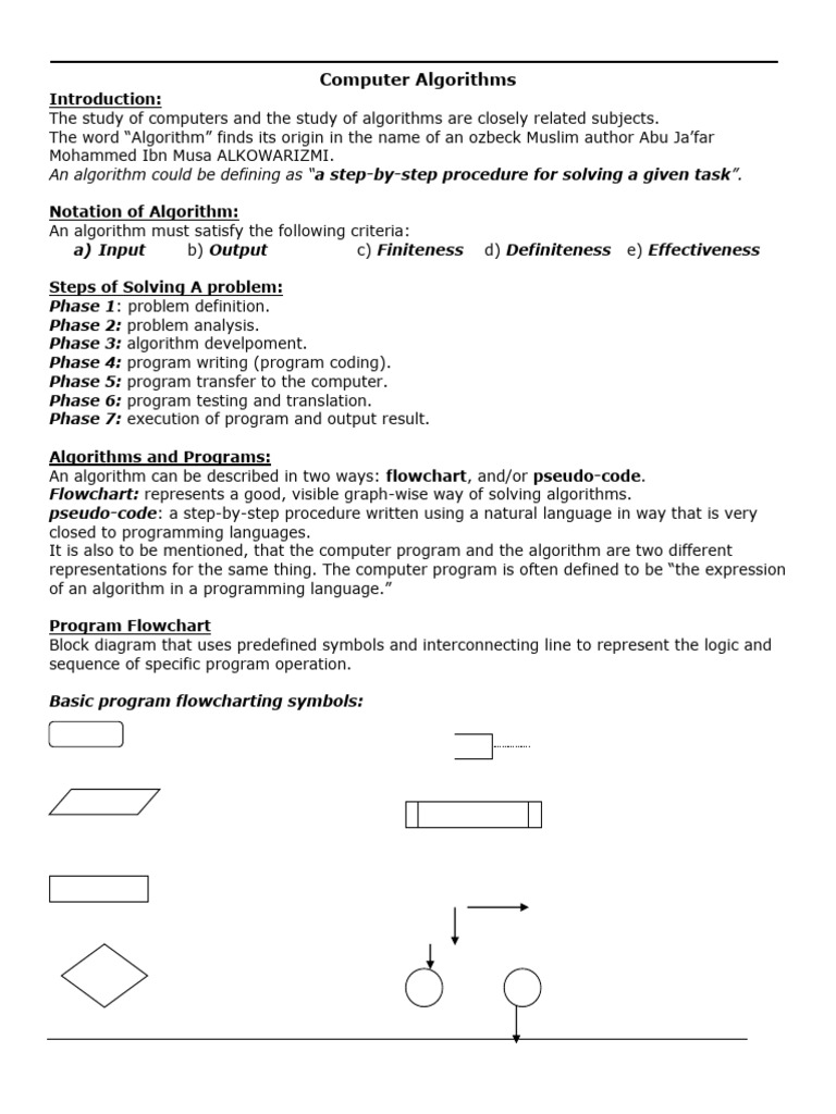 Understanding Computer Algorithms | PDF | Algorithms | Computer Program
