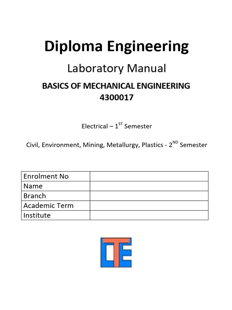 4300017 BME LM Merged | PDF | Engineering | Tools