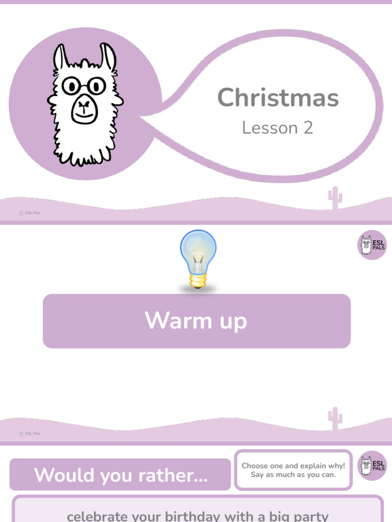 ESL Christmas Lesson for Kids | PDF | Santa Claus | Christmas