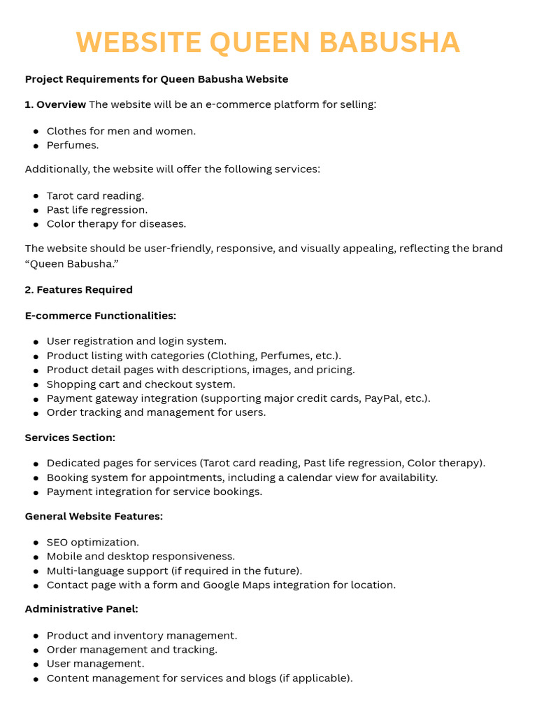 Queen Babusha | PDF | Websites | E Commerce