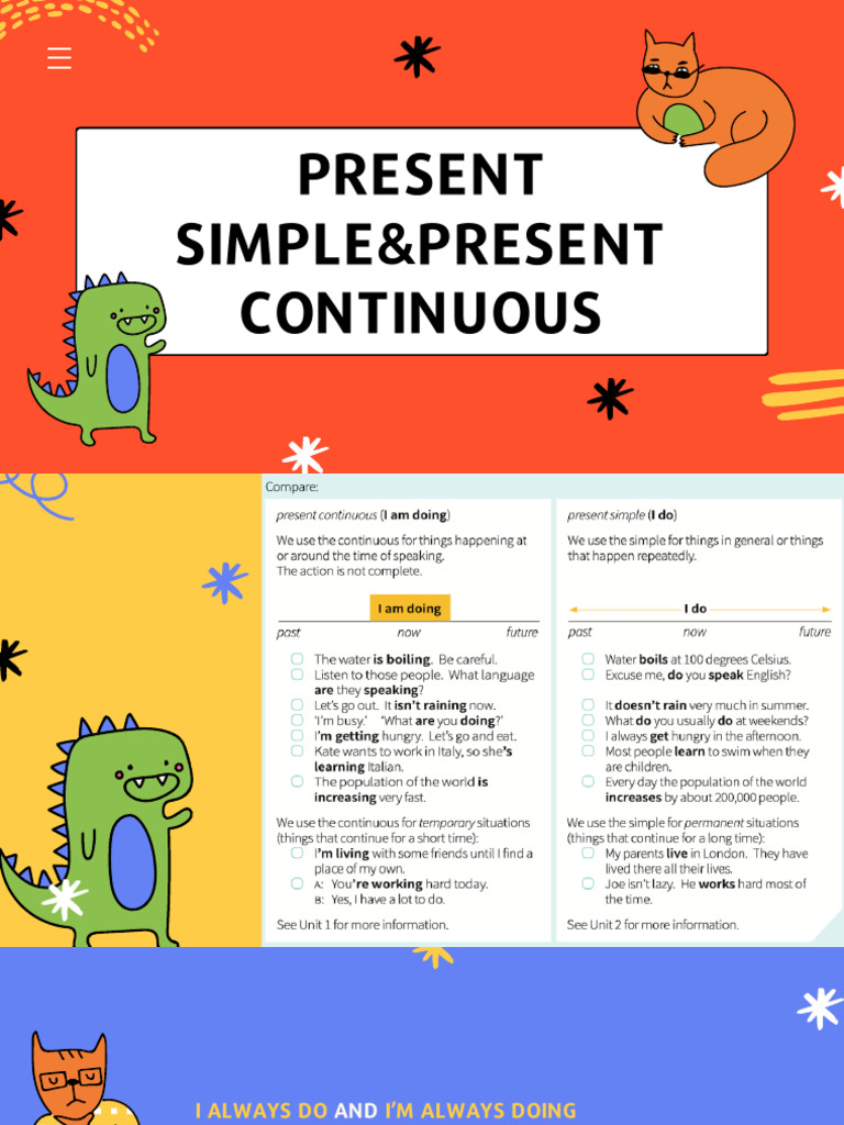 Understanding Present Continuous Usage | PDF