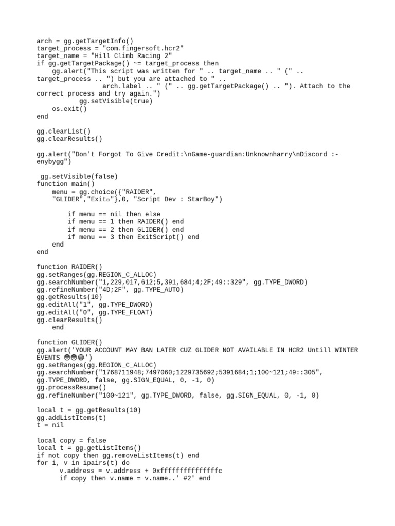 Hcr2-Glider+Raider_Unlock | PDF