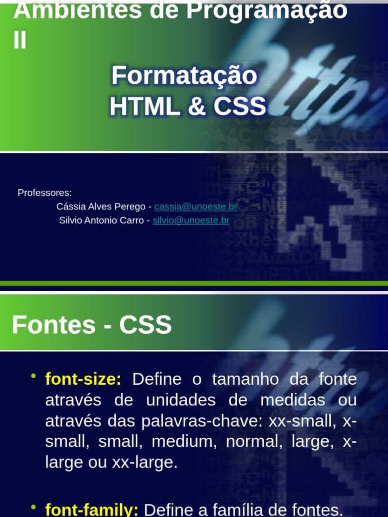 3 Aula Formatacao HTML CSS | PDF | Pixel | Html