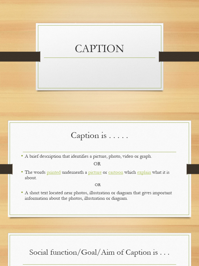 Captions | PDF | Linguistics | Linguistic Morphology