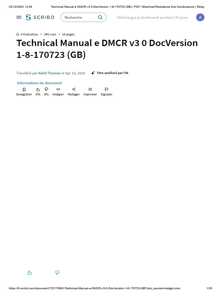 DMCR v3.0 Technical Manual PDF | PDF | Quantity | Materials Science
