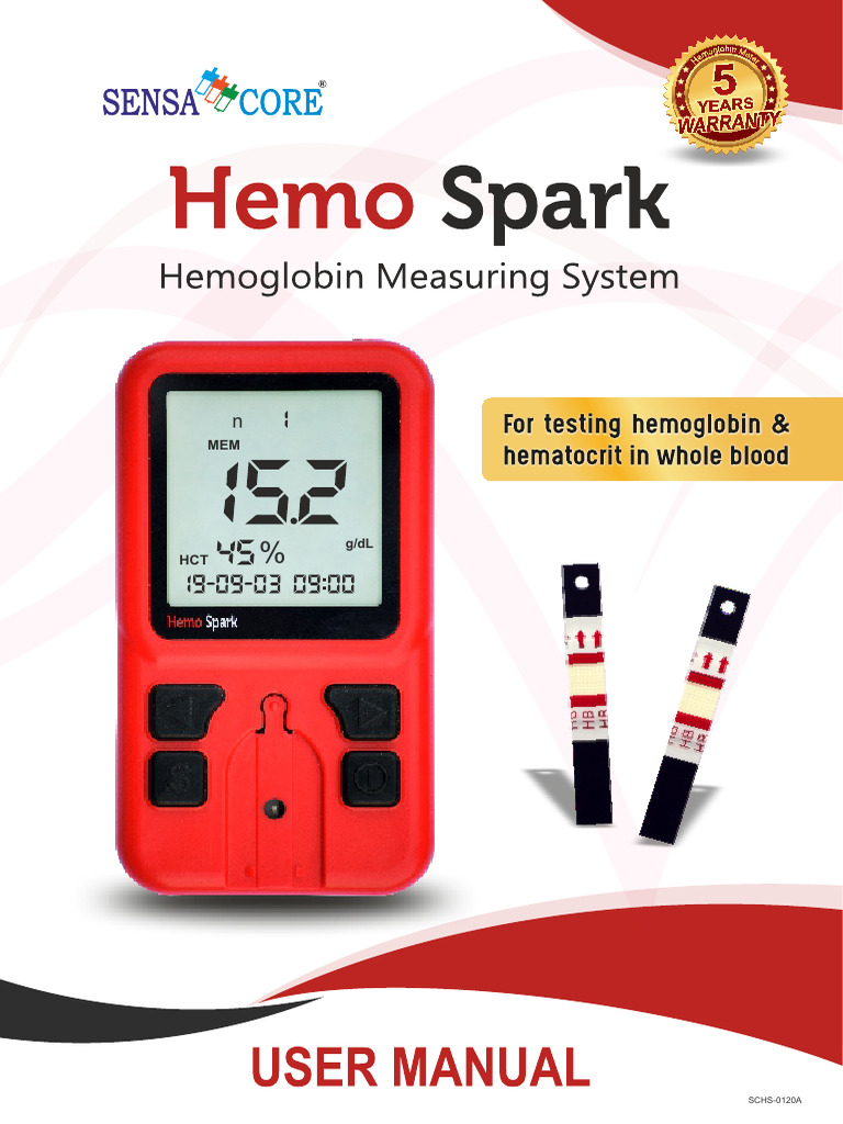 Hemo Spark Operator Manual | PDF | Hemoglobin | Usb