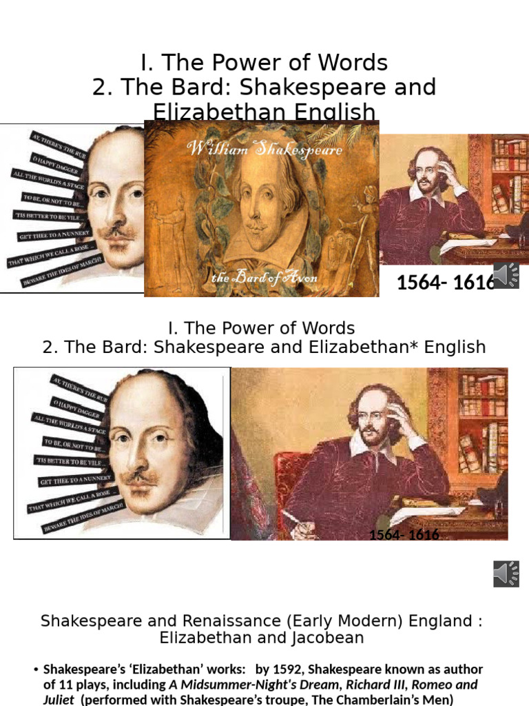 Power Words Shakespeare Part I 2020 Recorded | PDF | William Shakespeare