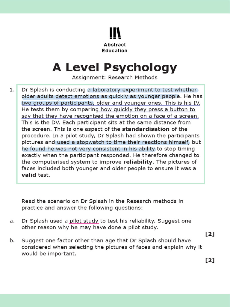 Psychology Research Methods - 1 | PDF | Psychology | Behavior