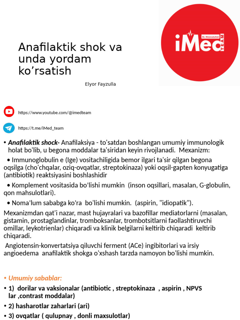 Anafilaktik Shok | PDF