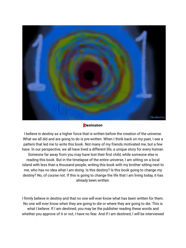 Destination | PDF | Universe | Matter