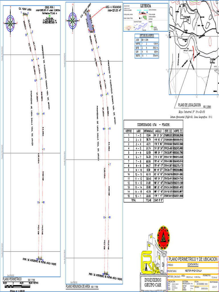 PLANO DE RENUNCIAR CCATA PATA I-Layout1 | PDF | Cartografía | Geodesia