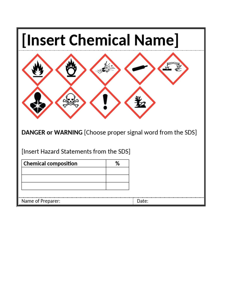 Secondary Chemical Label D Medium | PDF