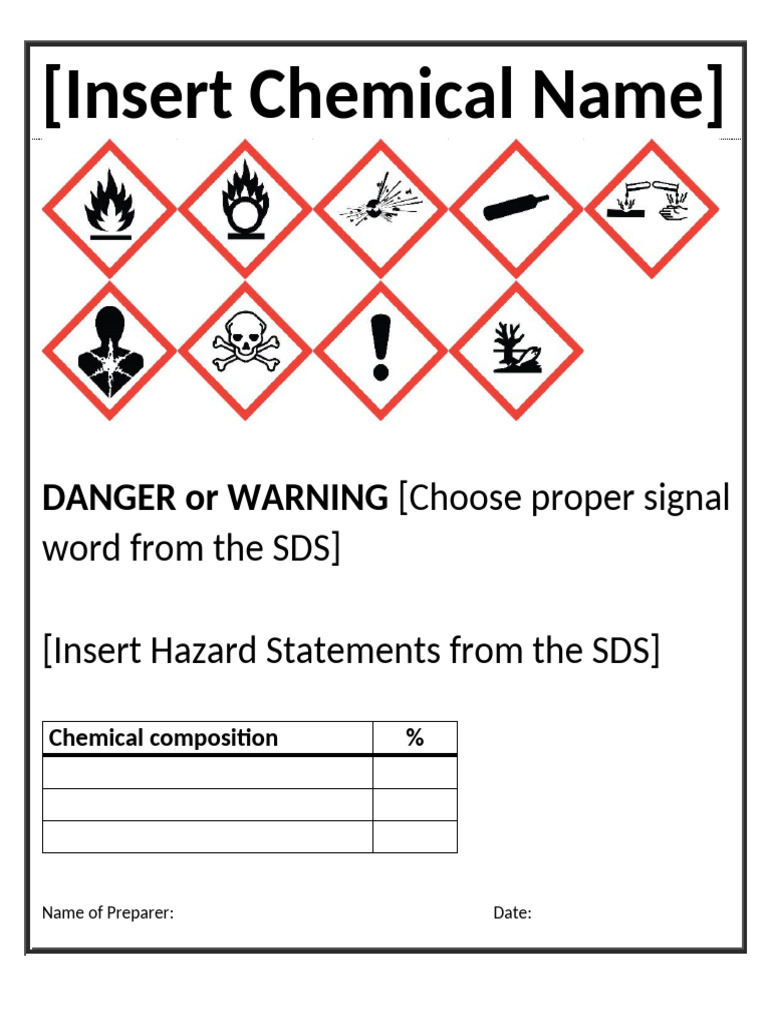 Secondary Chemical Label D Large | PDF