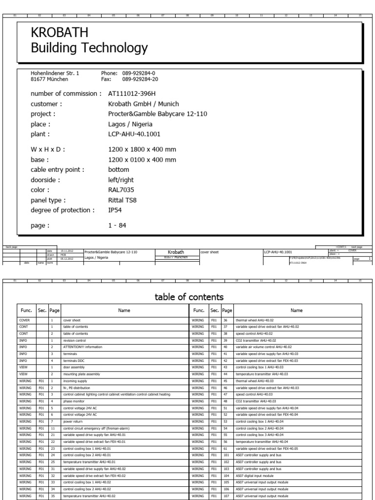 Lcp-Ahu40-1001 SP 121205 | PDF | Relay | Switch