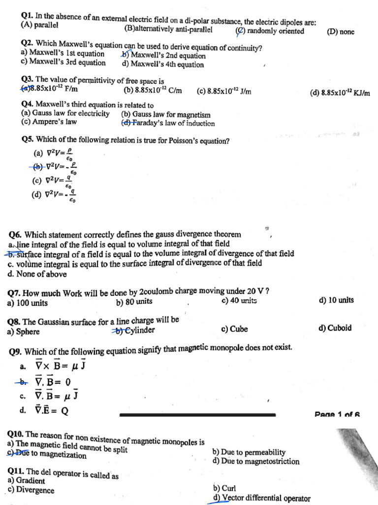 Phy110 Last Year Paper | PDF