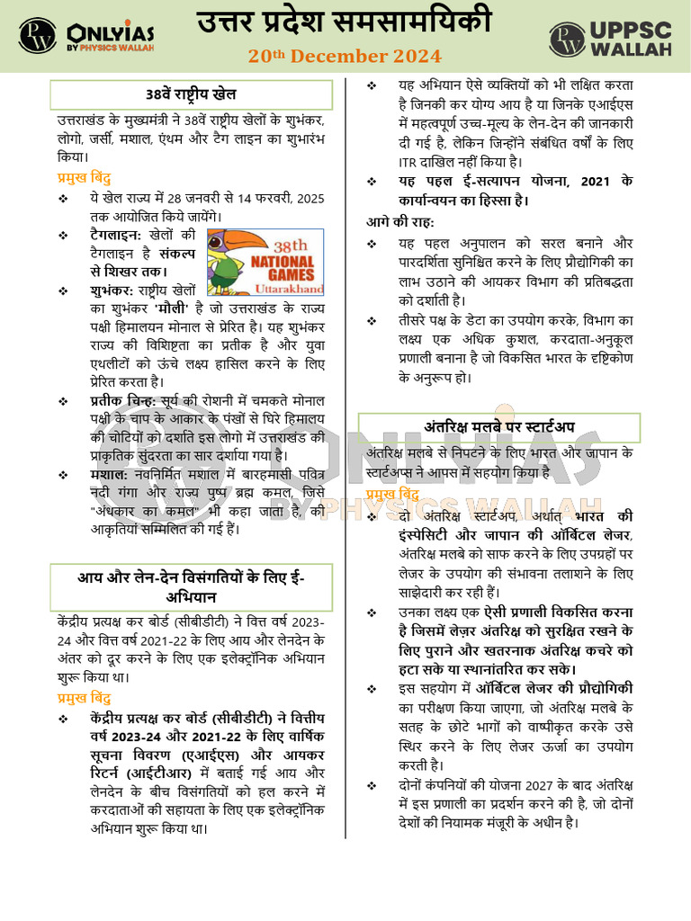 20 December 2024 Pdf